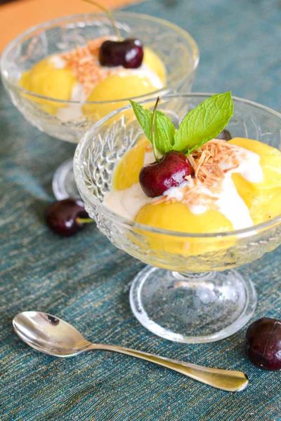 Tropical Mango Sundae - The Foodie and The Fix