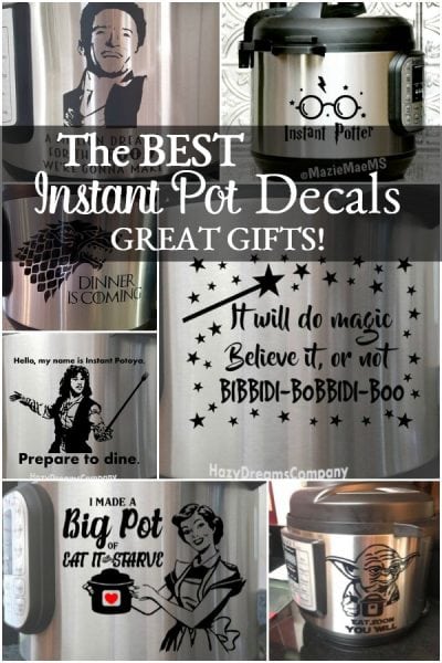 The BEST Instant Pot Decals - The Foodie and The Fix